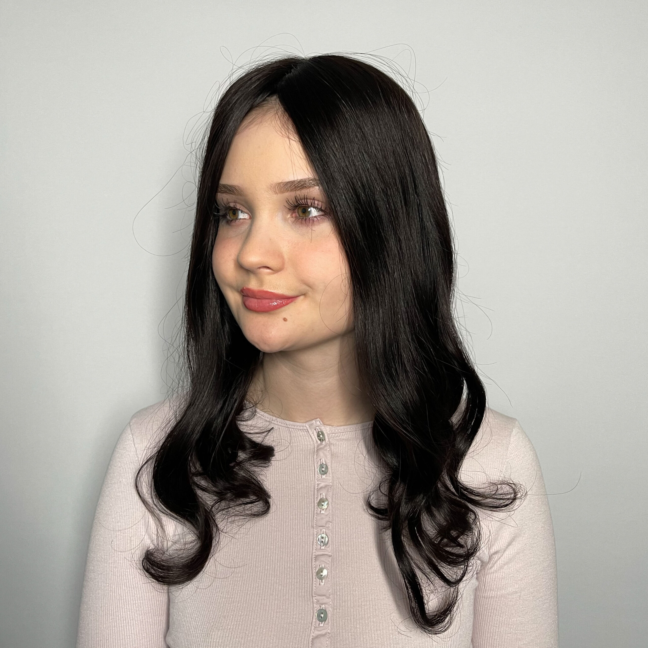 JASMIN- topper z włosów europejskich (fala) - Toppery i gotowe systemy ...